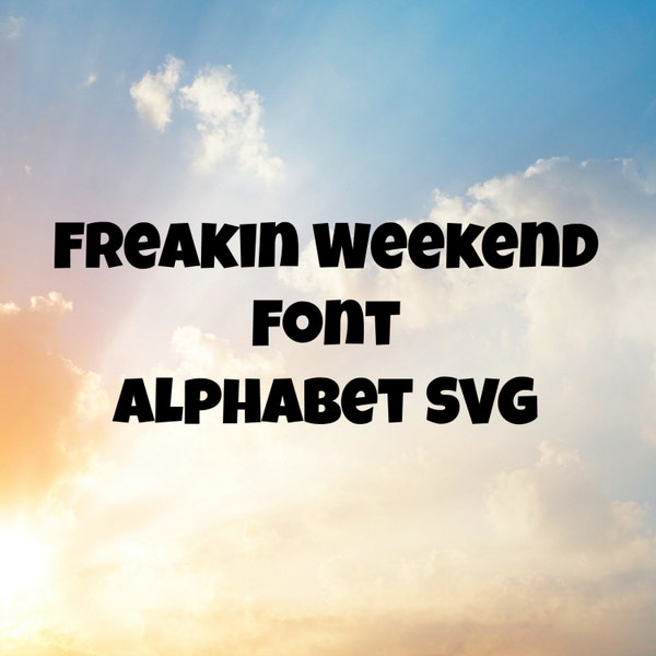 Thick Font Svg - Etsy