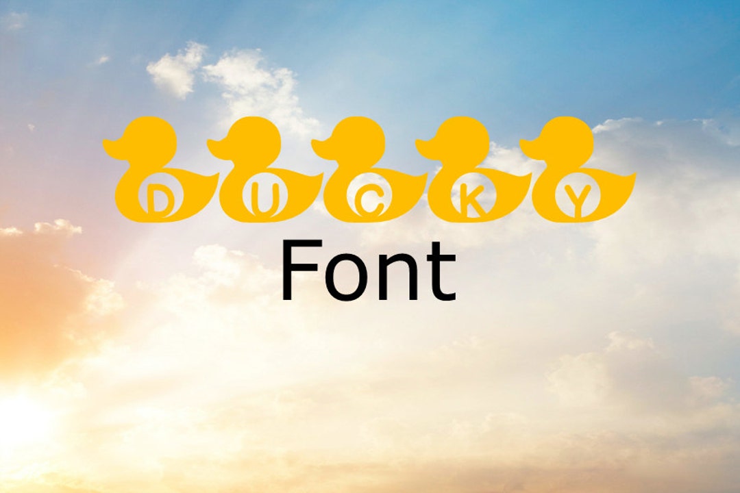 Duck SVG Font, Easter Spring Ducky (digital Download) - Etsy