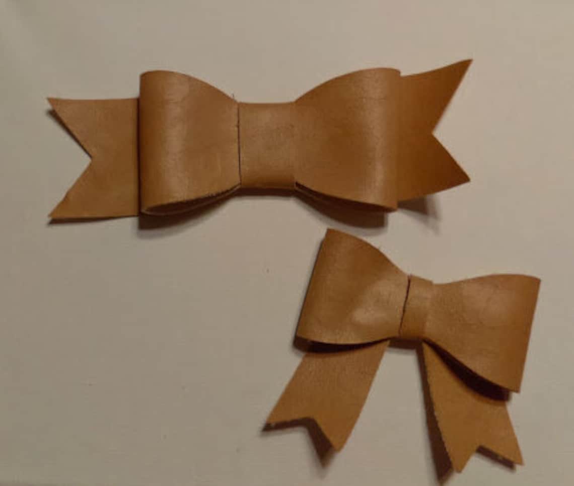 Faux Leather Bow Template SVG Bow Cut File Hair Bow SVG - Etsy