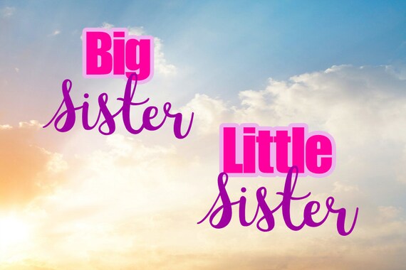 Hermana Mayor Svg Hermana Pequeña Svg Hermana Grande Svg | Etsy México