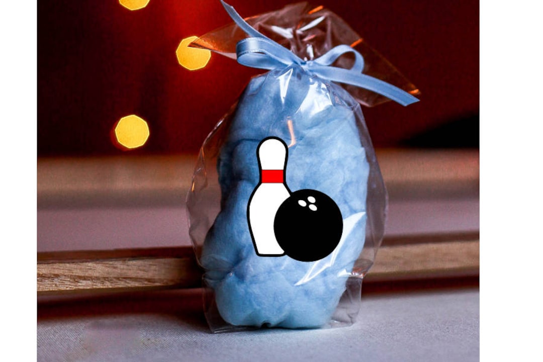70 Cotton Candy Bowling Party Favors Bowling Treat Bags Bowling ...