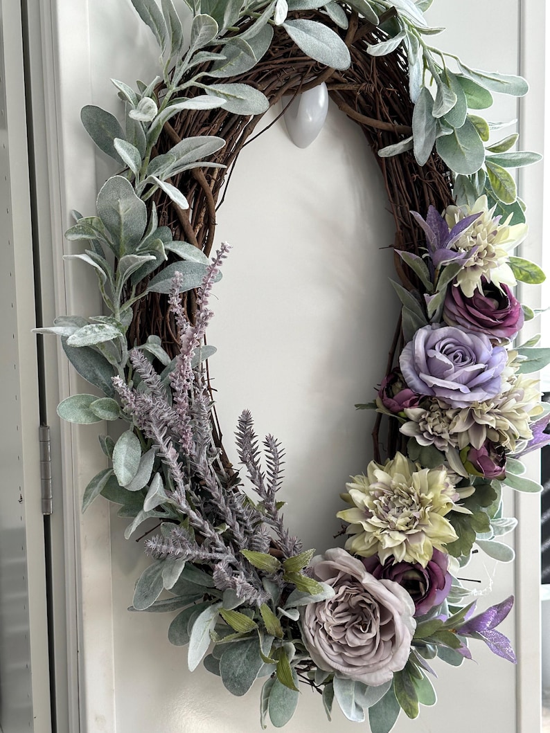 Large Oval Grapevine Wreath - Etsy
