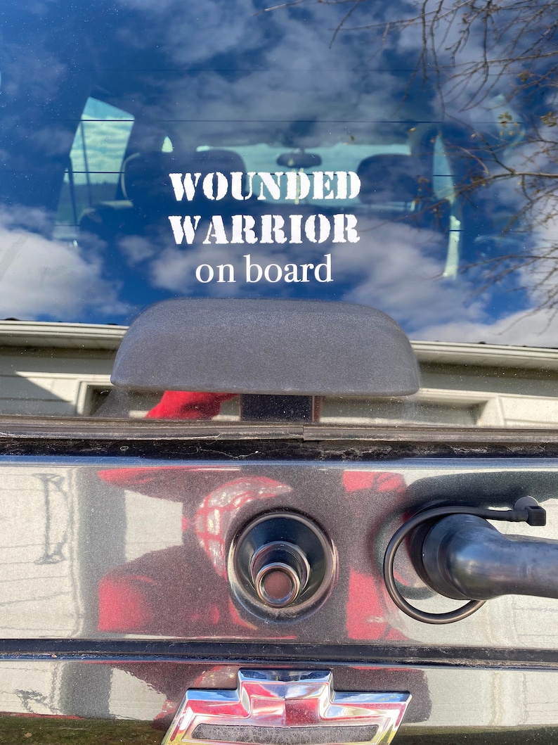 Wounded Warrior on Board Decal Sticker for Veterans Military - Etsy