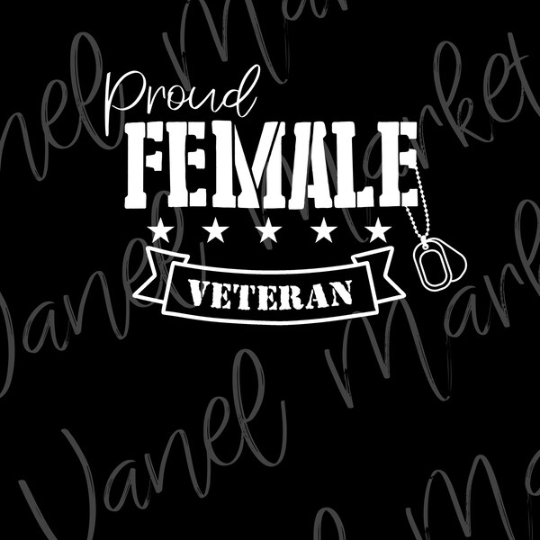 Female Veteran Decal - Etsy