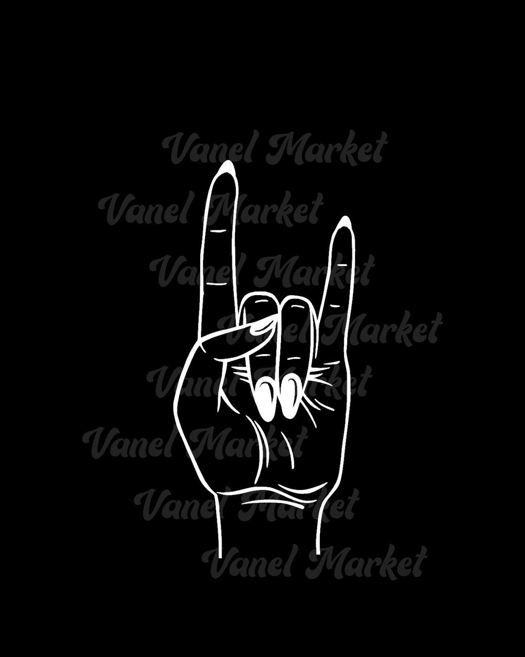 You Rock Rockstar Hand Sticker Cling Decal - Etsy