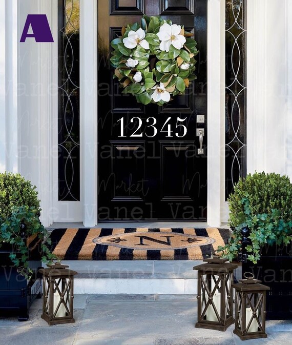 Door Mailbox Address Decals Stickers Porch Decor | Etsy