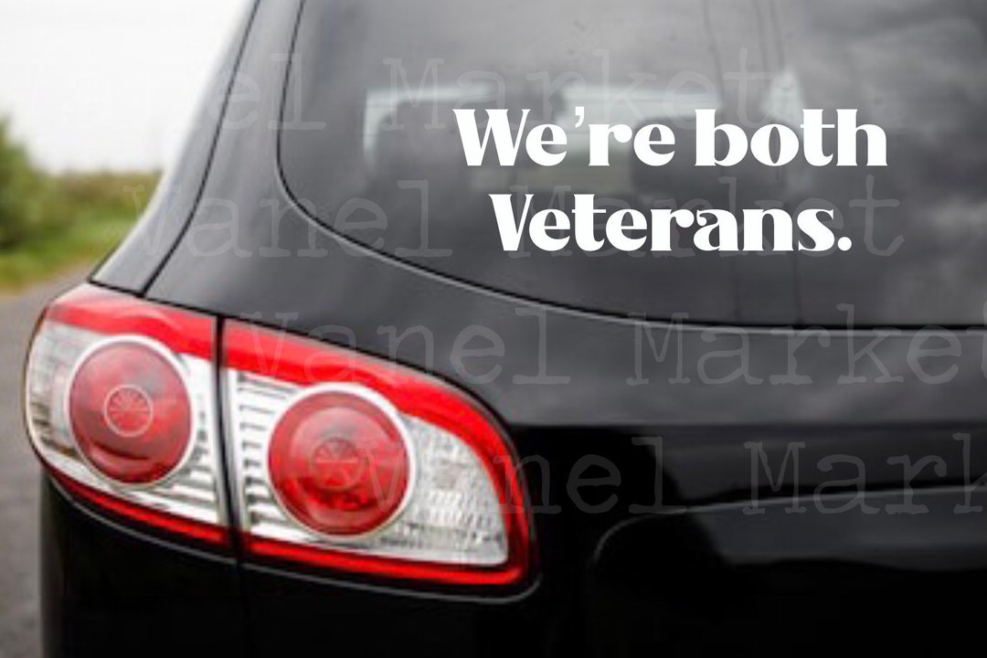 We’re Both Veterans Spouse Military Decal Sticker - Etsy