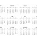 Printable Calendar Bundle 2024, 2025 and 2026 Year to a Page Landscape ...