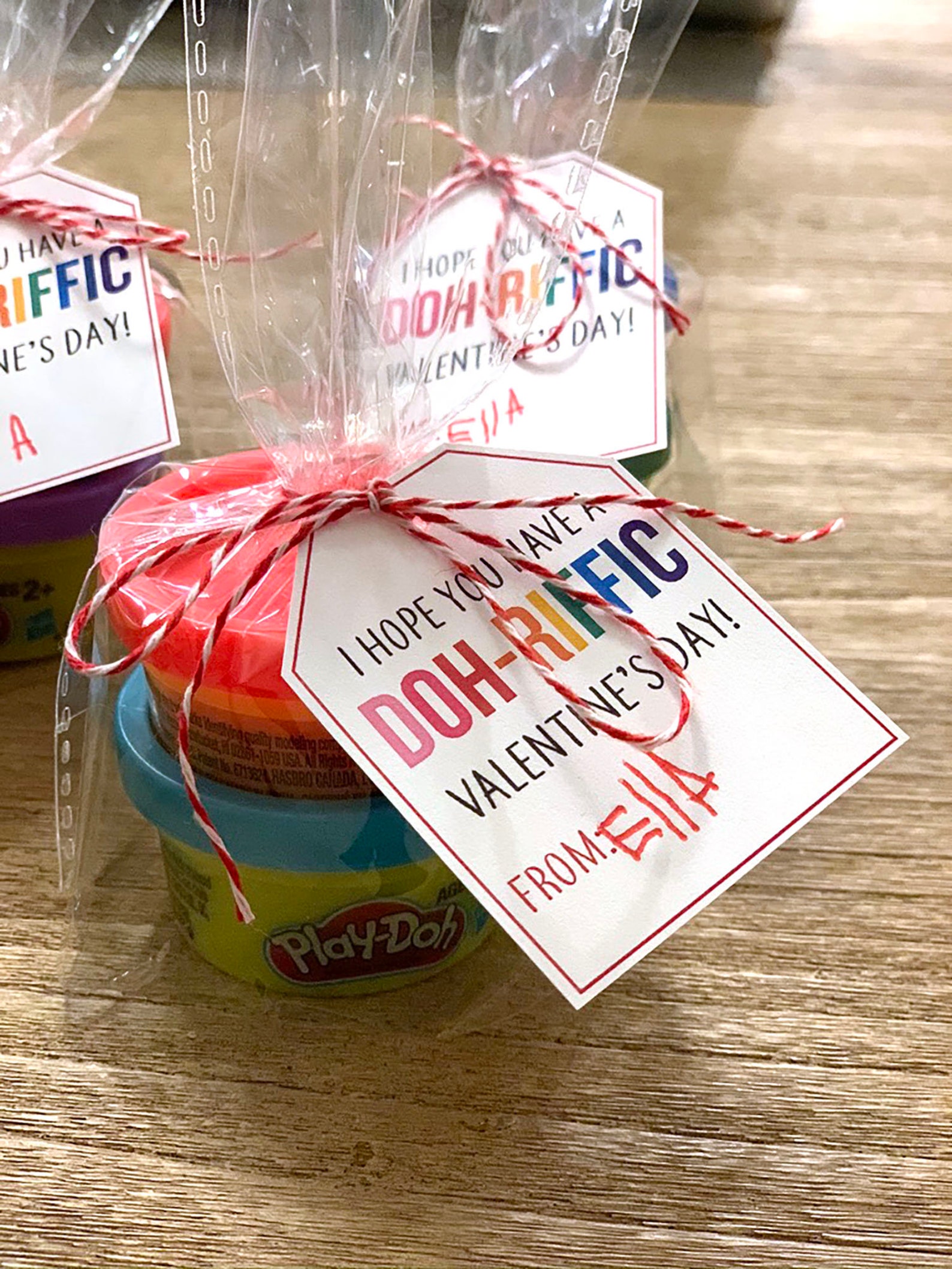 Play-doh Valentine Tag Kid Valentine INSTANT DIGITAL - Etsy