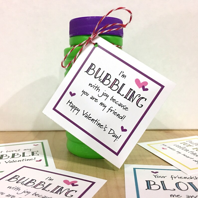 Bubble Valentine Kid Valentine INSTANT DIGITAL DOWNLOAD | Etsy