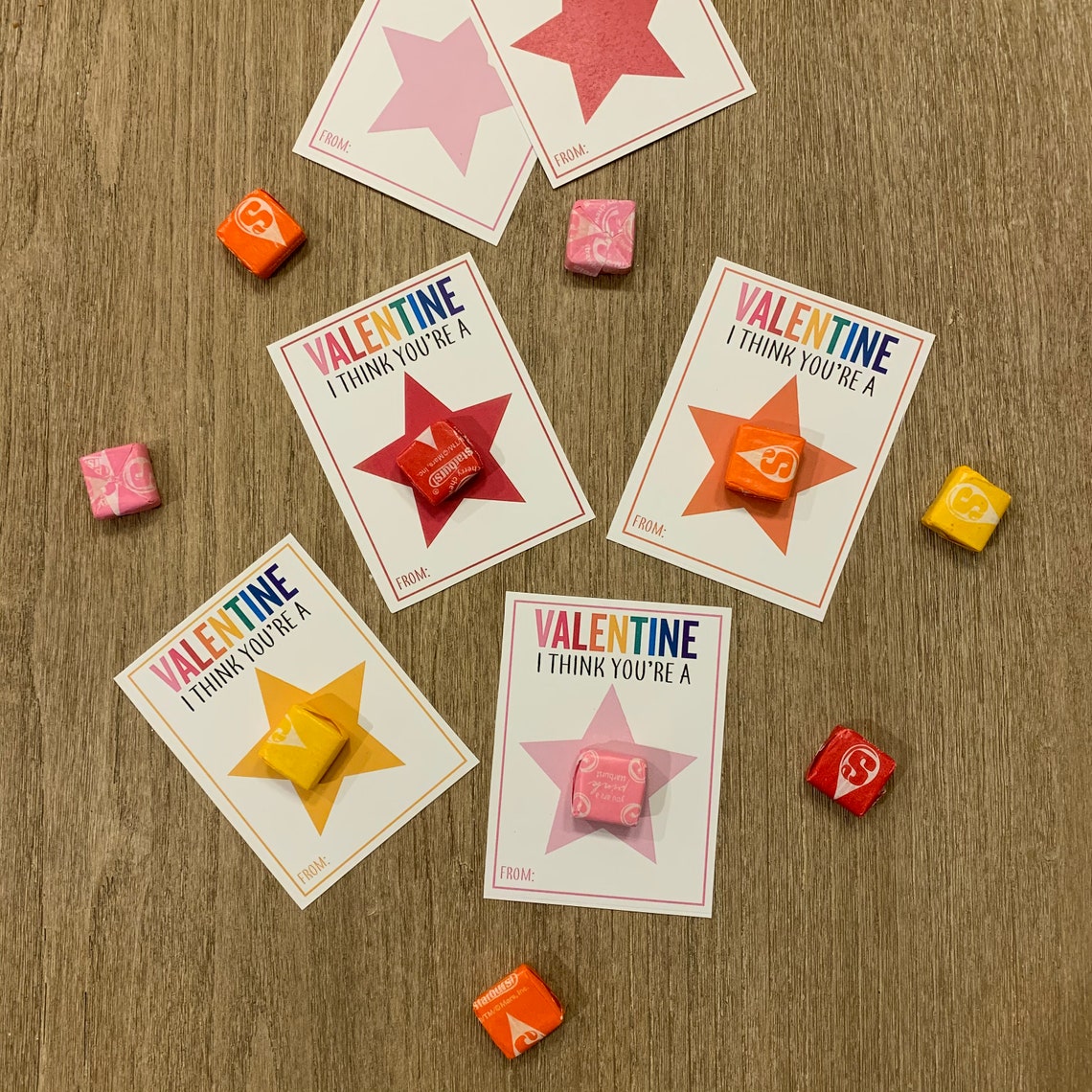 Starburst Valentine Kid Valentine INSTANT DIGITAL DOWNLOAD - Etsy