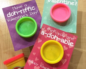 Play-doh Valentine Tag Kid Valentine INSTANT DIGITAL DOWNLOAD - Etsy
