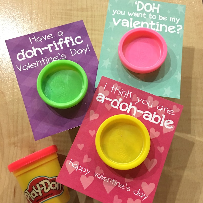 Play-doh Valentine - Kid Valentine- INSTANT DIGITAL DOWNLOAD - Etsy