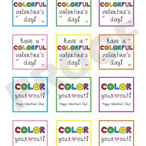 Have a Colorful Valentine's Day & Color Your Heart Out Crayon, Marker ...