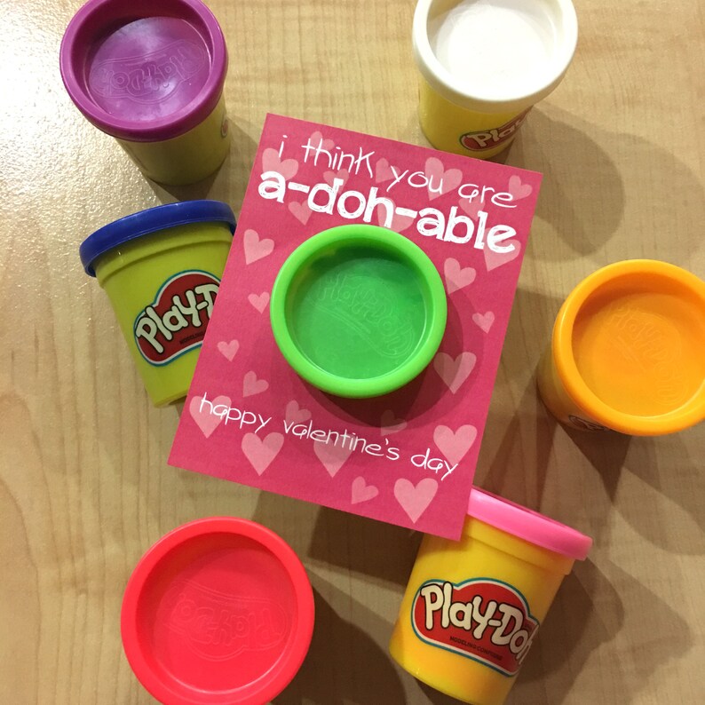 Play-doh Valentine Kid Valentine INSTANT DIGITAL DOWNLOAD - Etsy