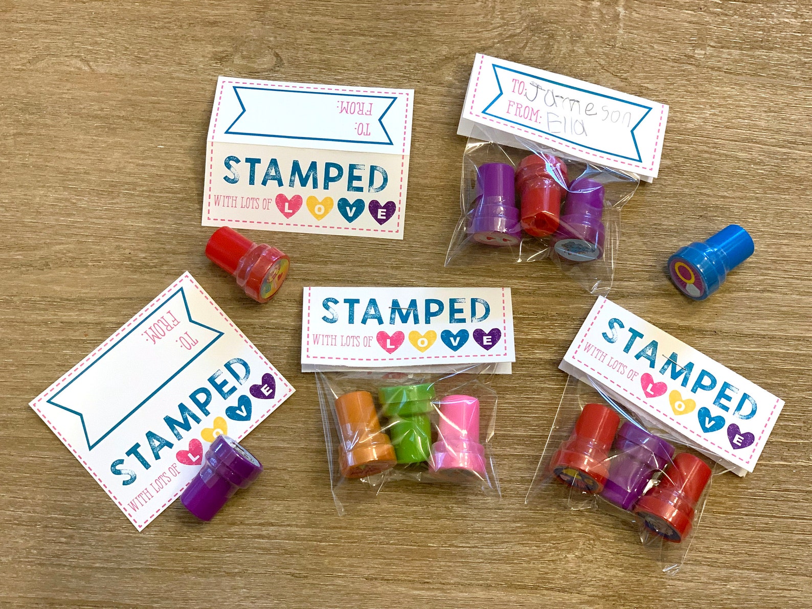 Self-inking Stamps Kid Valentine INSTANT DIGITAL DOWNLOAD - Etsy