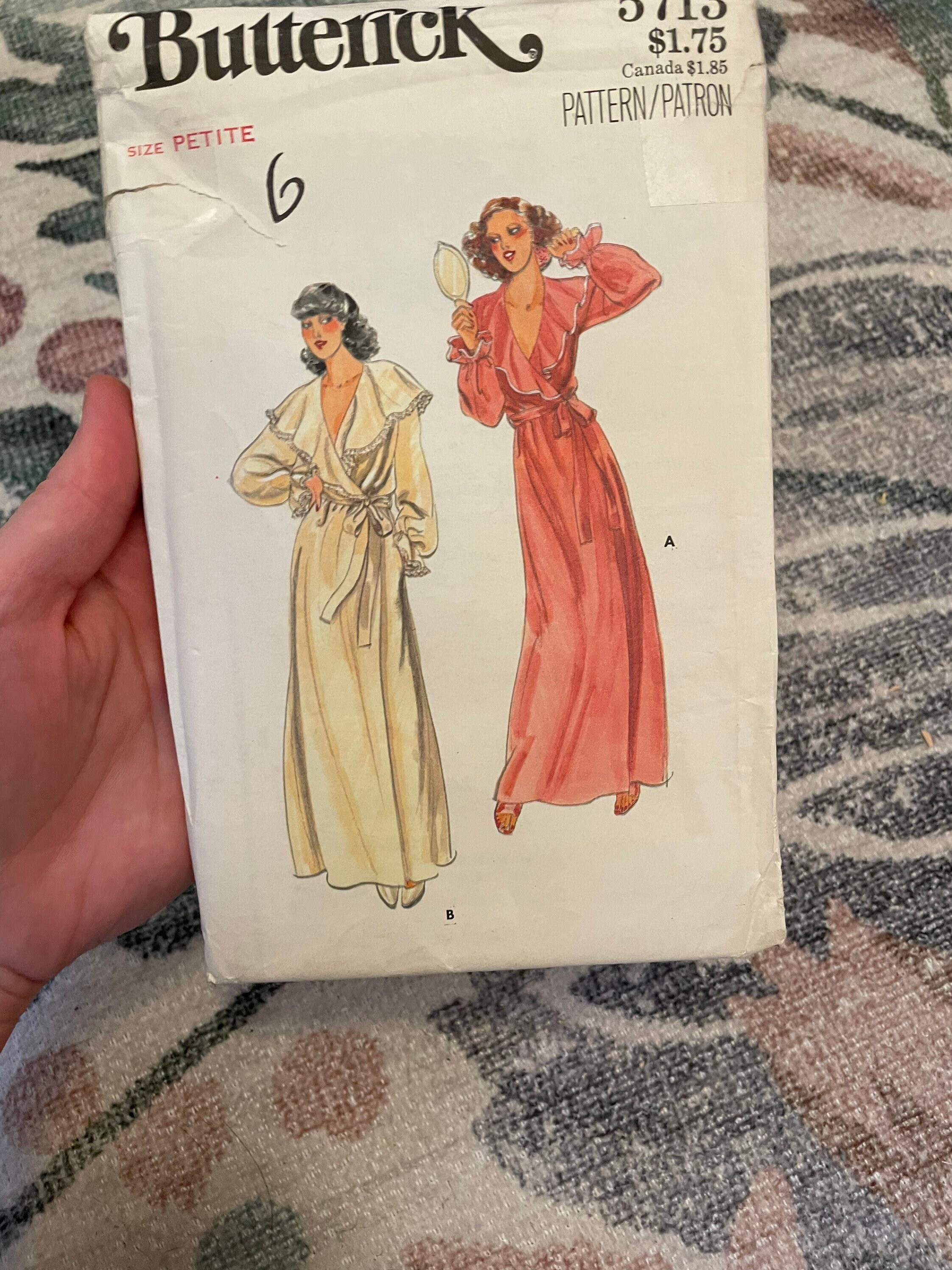 1970s Misses Caftan Dress and Robes Butterick Sewing Patterns - Etsy