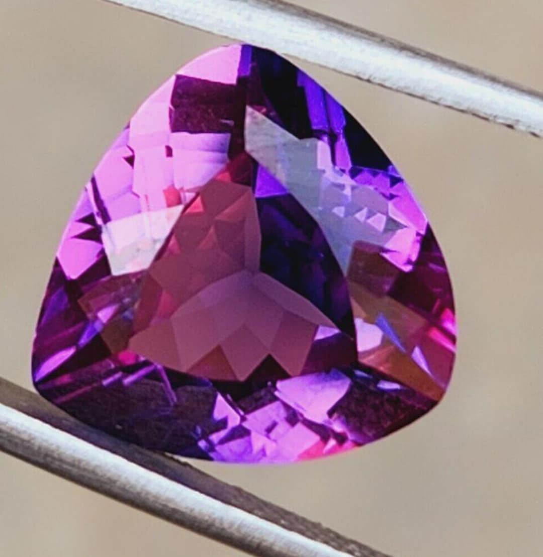 AAA Flawless 13 Mm Blue Purple Taaffeite Trillion Cut Loose Faceted ...