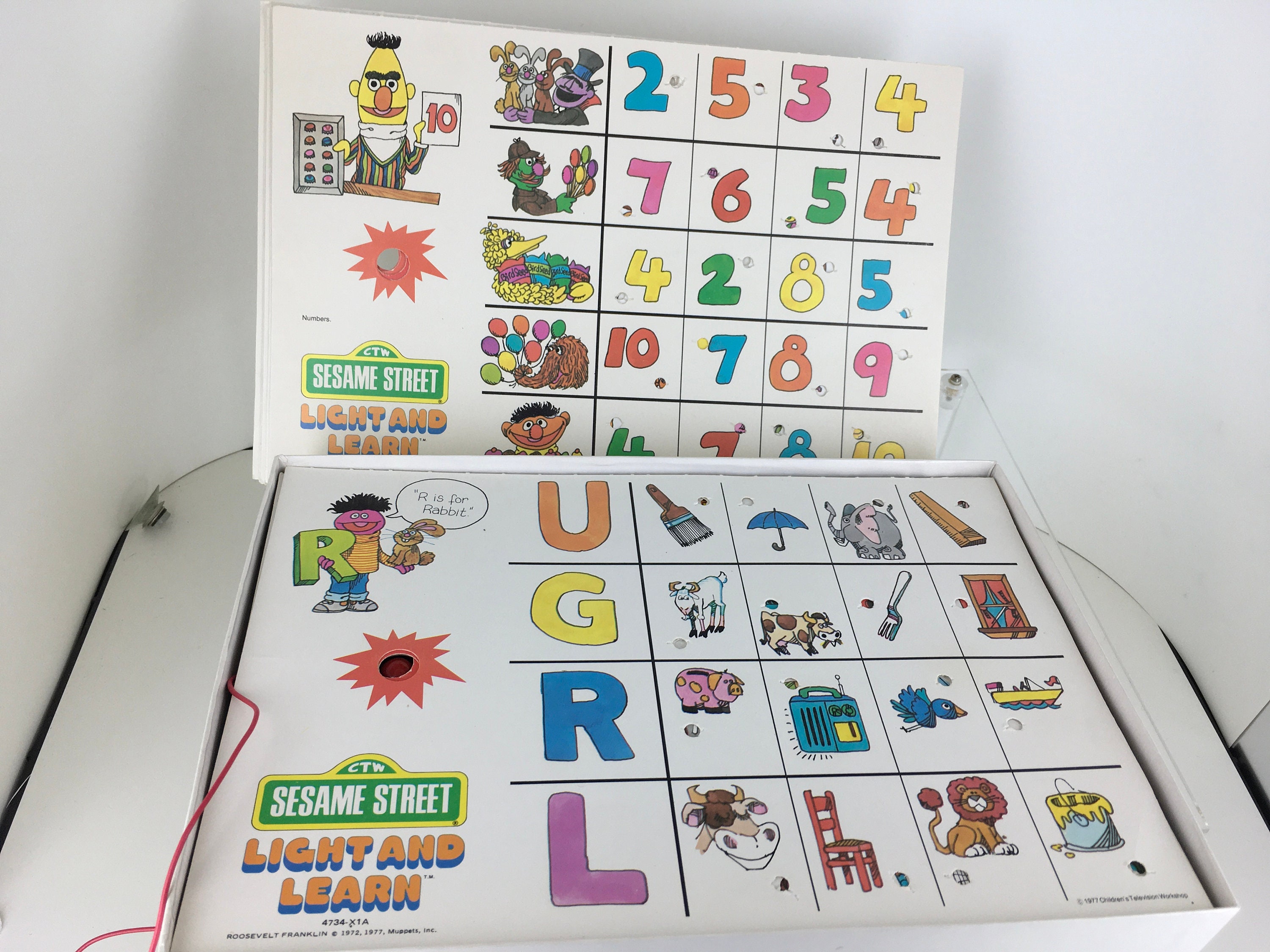 Vintage Sesame Street Light and Learn 1981 Milton - Etsy