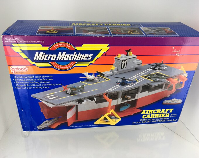 Micro Machines Aircraft Carrier by Galoob 1988 - Etsy