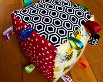 Fabric Baby Blocks , Busy Bags , Sensory Toys , Soft Fabric Block ...