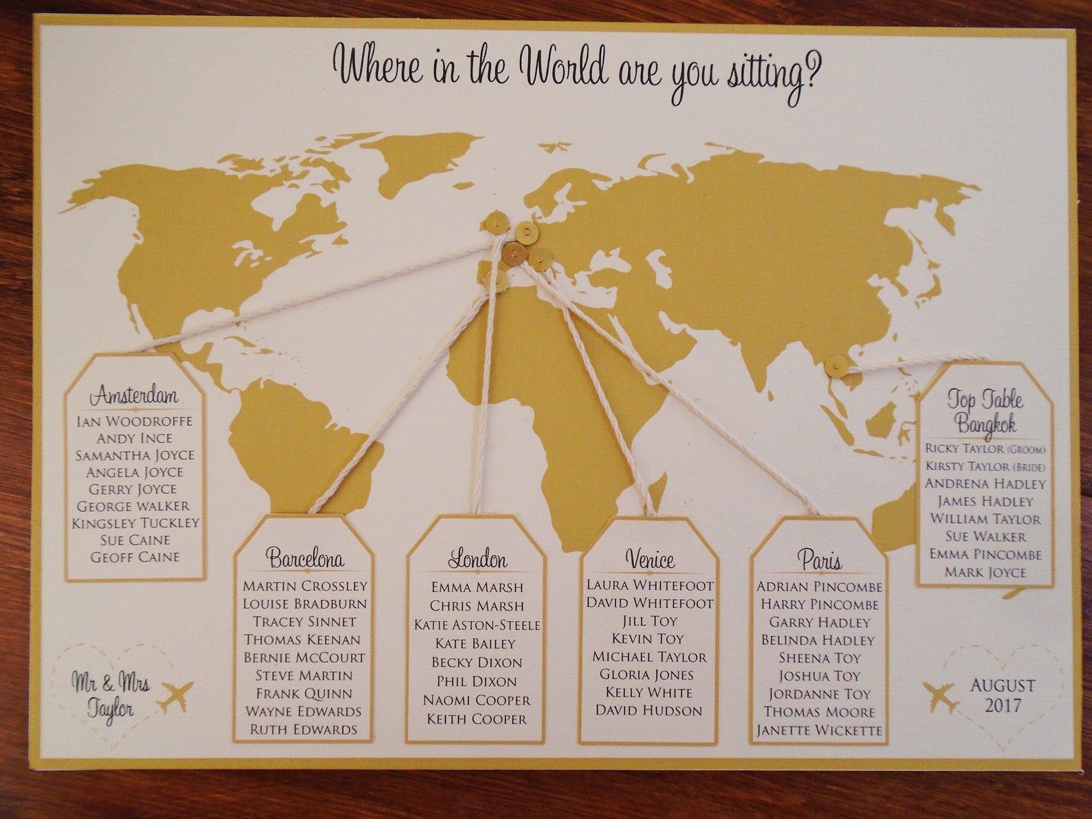 World Map Table Plan Seating Plan A3 Seating Chart - Etsy UK