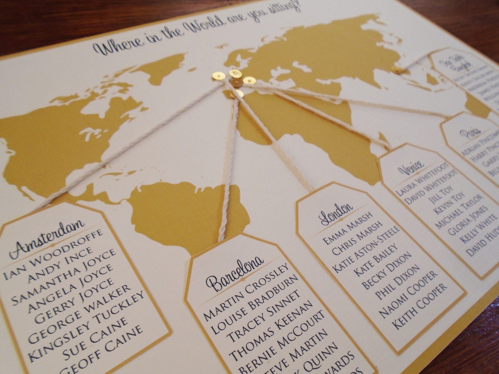 World Map Table Plan Seating Plan A3 Seating Chart - Etsy UK