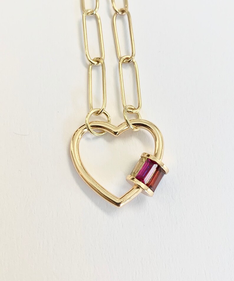 Rainbow Carabiner on Paperclip Chain - Etsy