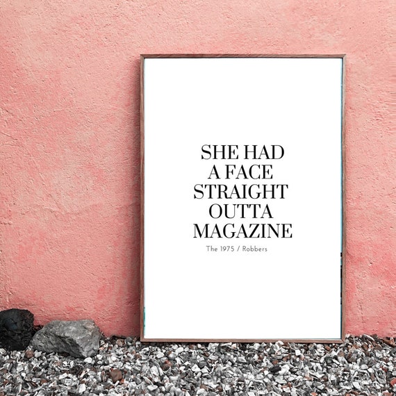 The 1975 Robbers Wall Print - Etsy