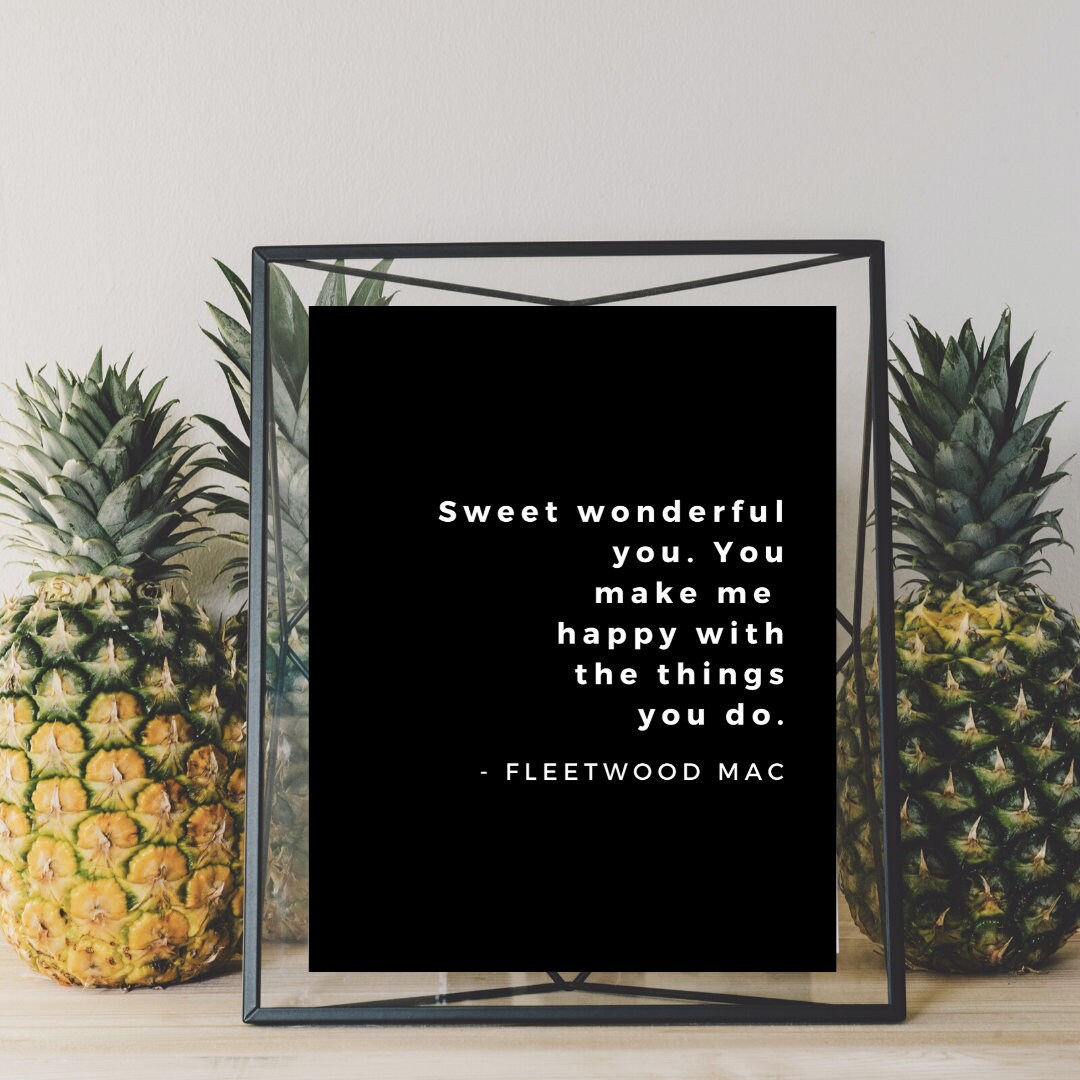 Fleetwood Mac You Make Loving Fun Wall Print - Etsy