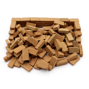 1/16 Miniature Clay Bricks for Model Walls, Stone Floors and Dollhouses ...