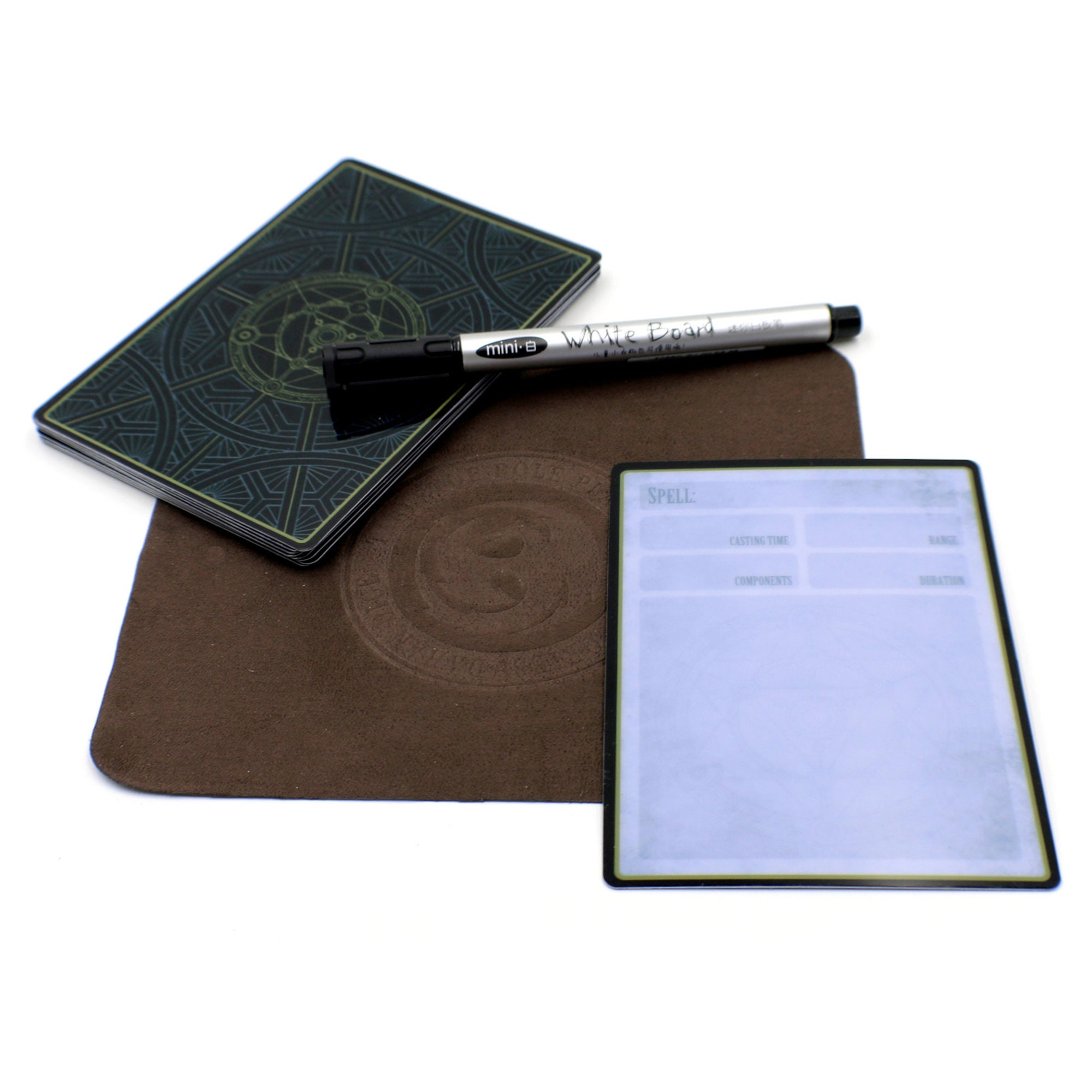 Dry Erase Spell Book Cards With Pen and Cloth for D&D - Etsy