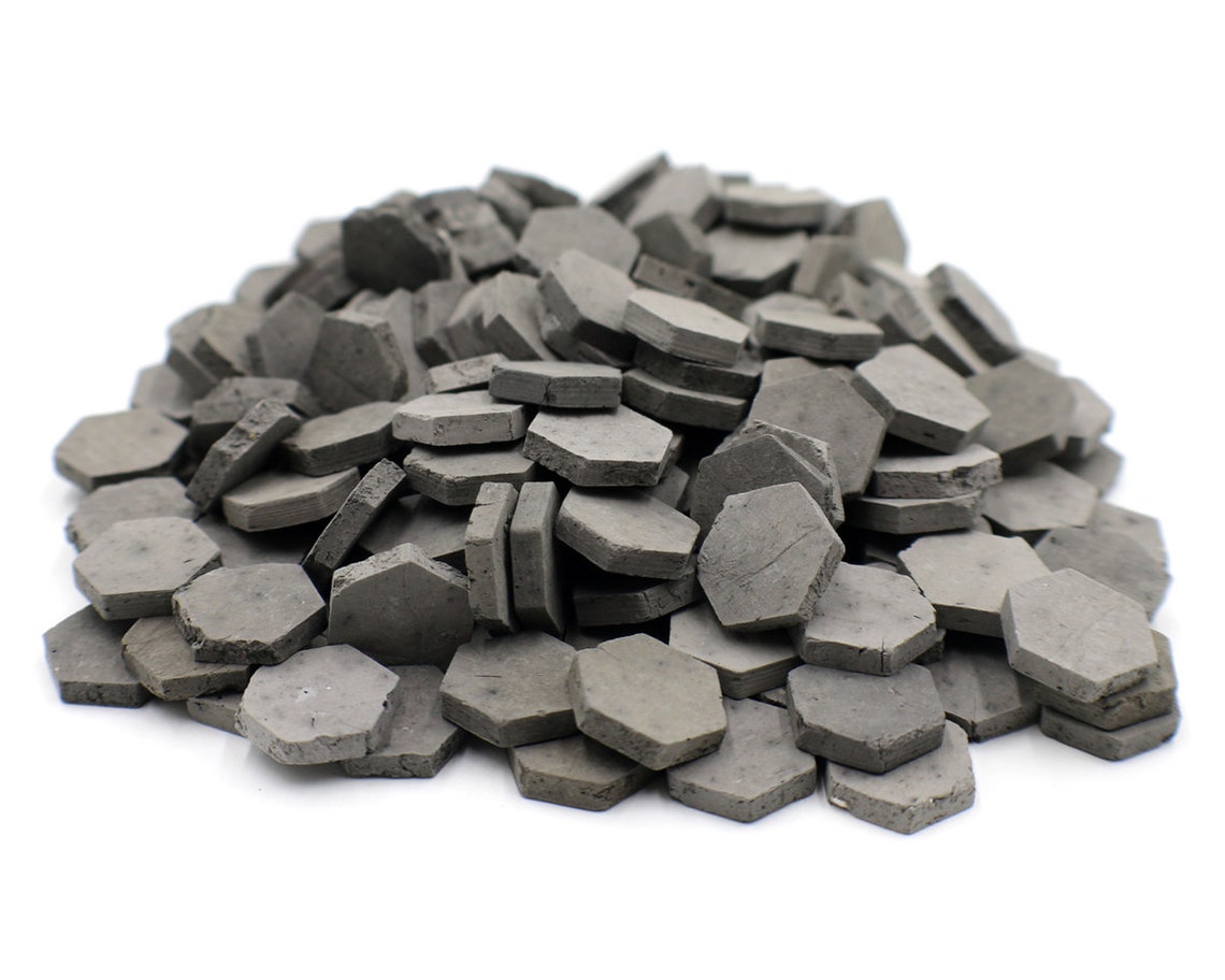 1/16 Miniature Stone Hex Bricks / Tiles for Modelling and - Etsy