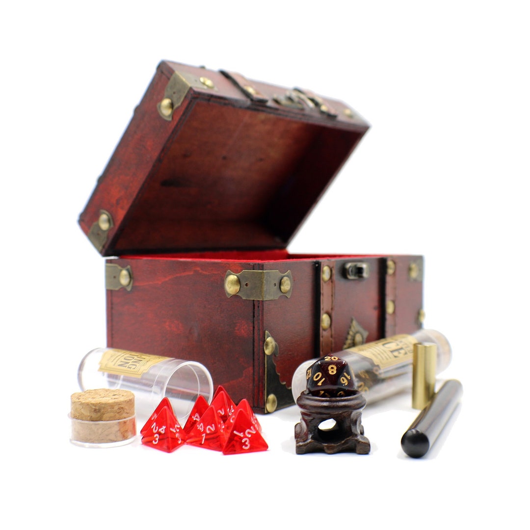 Large Dice Storage Chest / Box and D&D Accessories - Etsy