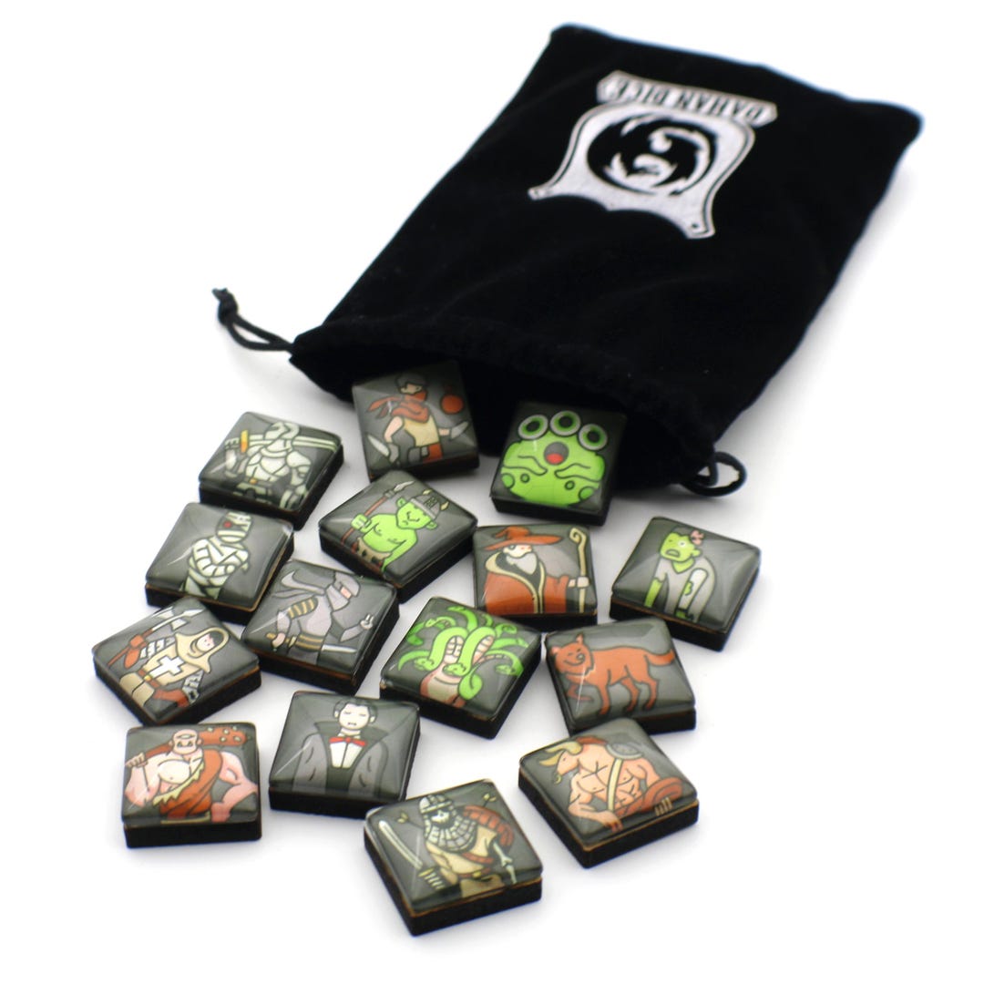 D&D Glas NPC Monster Tokens for Dungeons and Dragons - Etsy