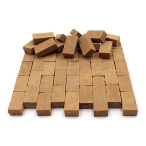 1/12 Scale Clay Bricks for Model Stones Walls, Floors and Miniature ...