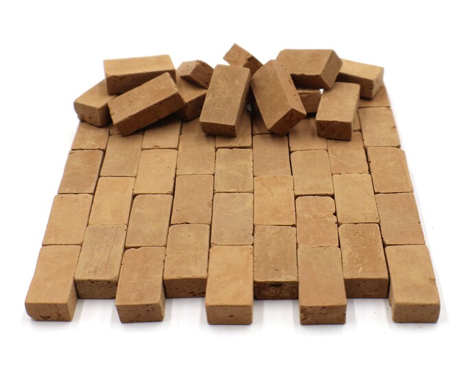 1/12 Scale Clay Bricks for Model Stones Walls, Floors and Miniature ...