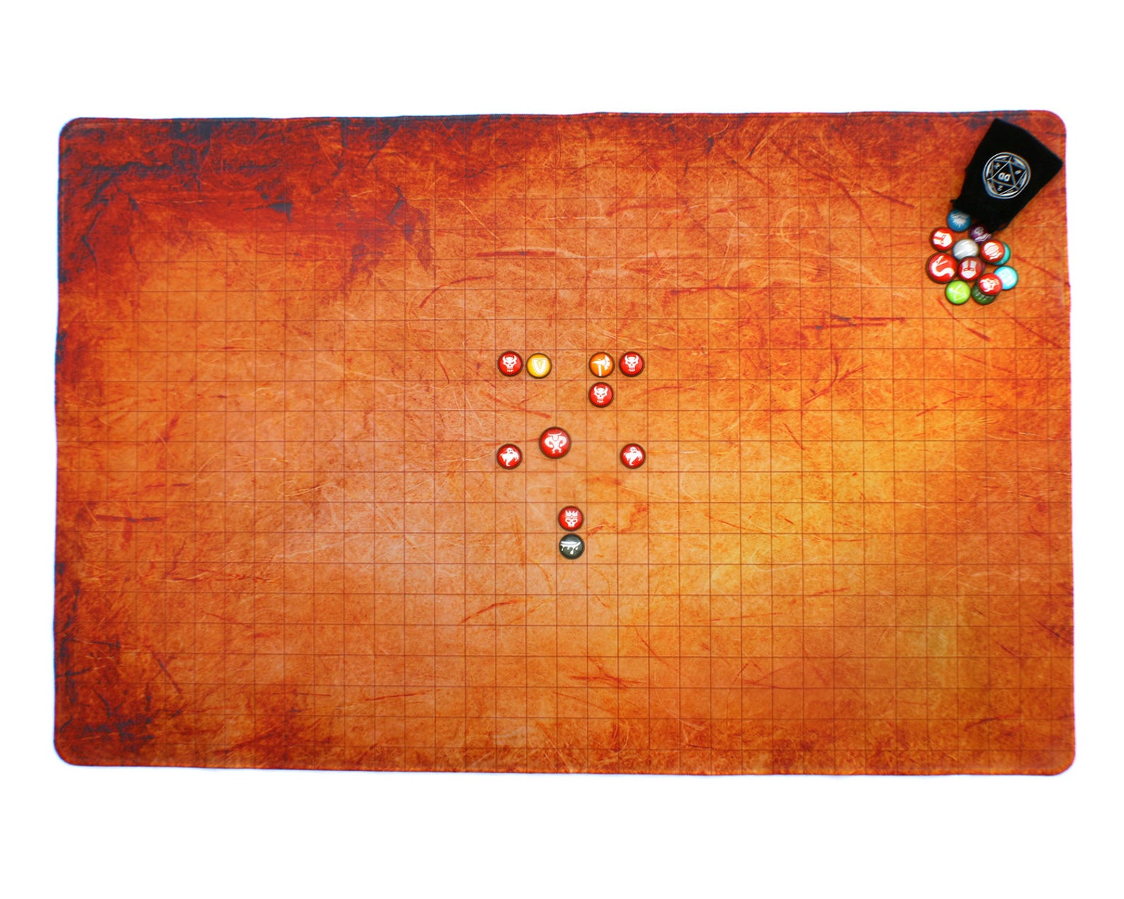 D&D Neoprene Battle Mat and Gaming Tokens for Dungeons and | Etsy