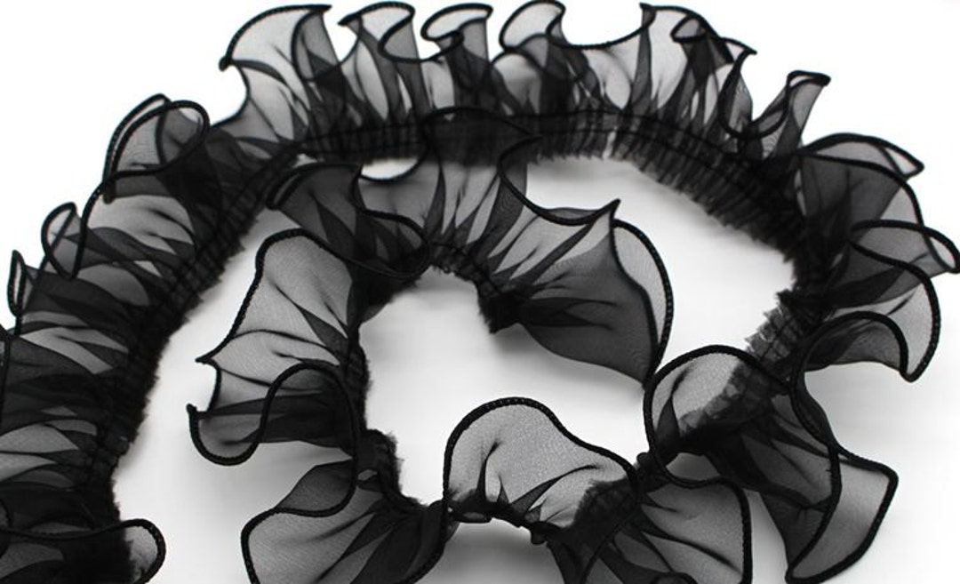 Chiffon Edge Pleated Ruffle, Ruffle Trim Fabric, Tulle Edge - Etsy