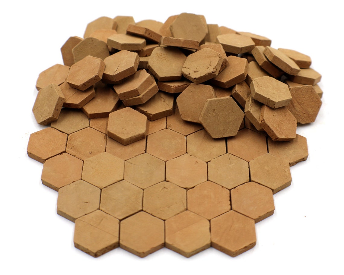 1/16 Miniature Hex Clay Bricks / Tiles for Modelling and - Etsy