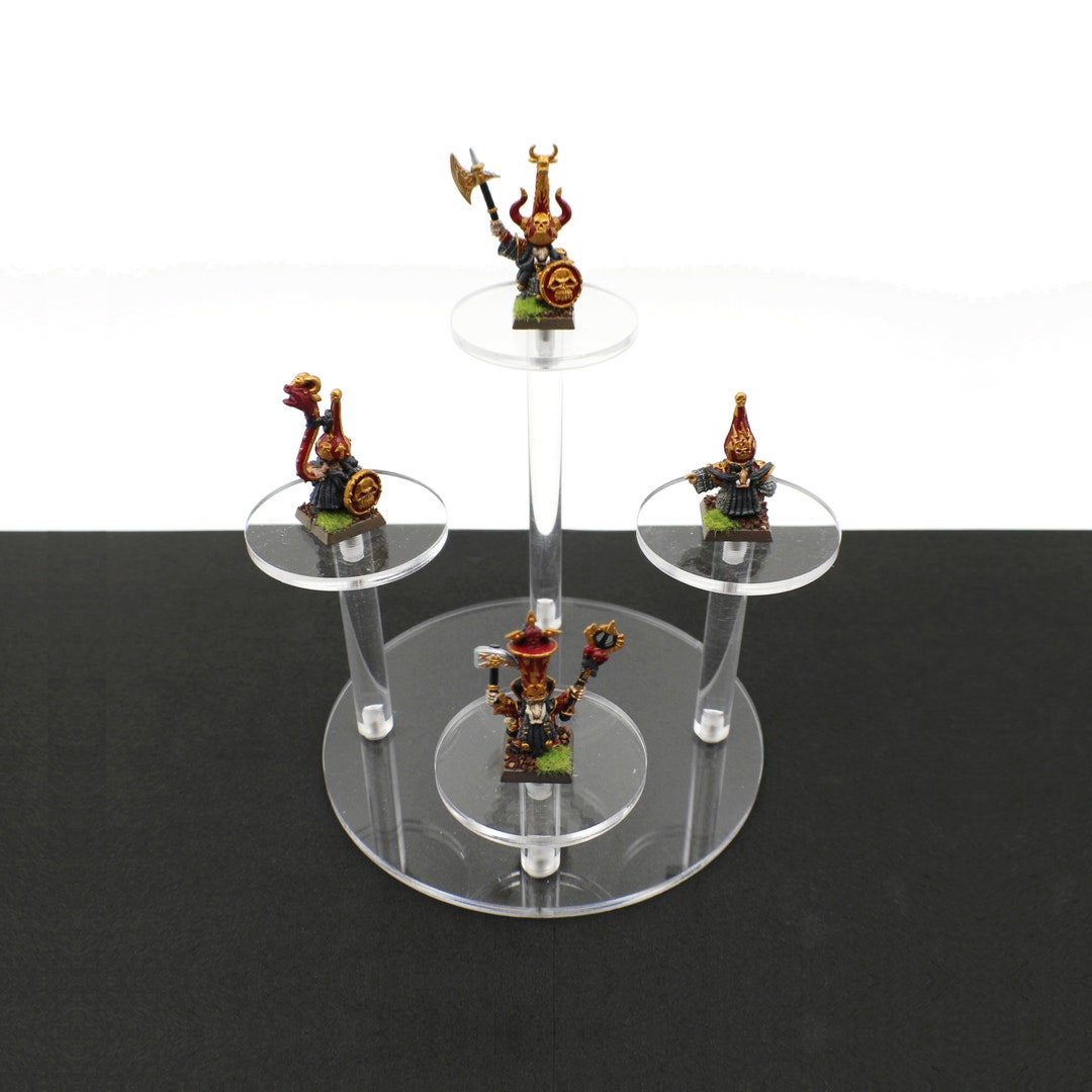 Tiered Display Stand for Miniatures, Collectibles and Warhammer Models ...