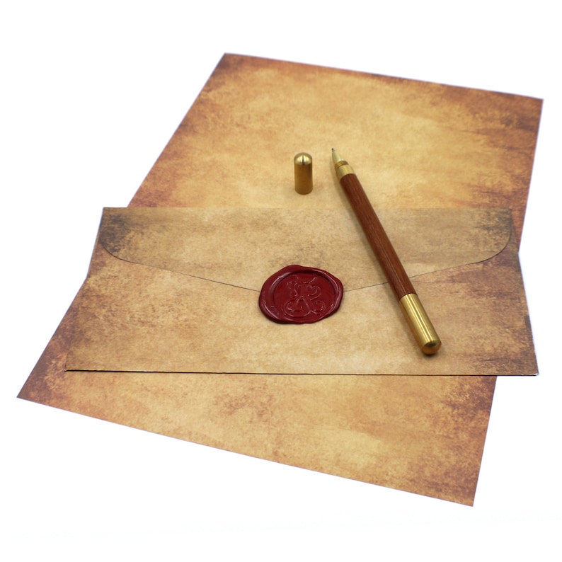 Vintage / Aged Textured Parchment A4 Paper and Envelopes - Etsy