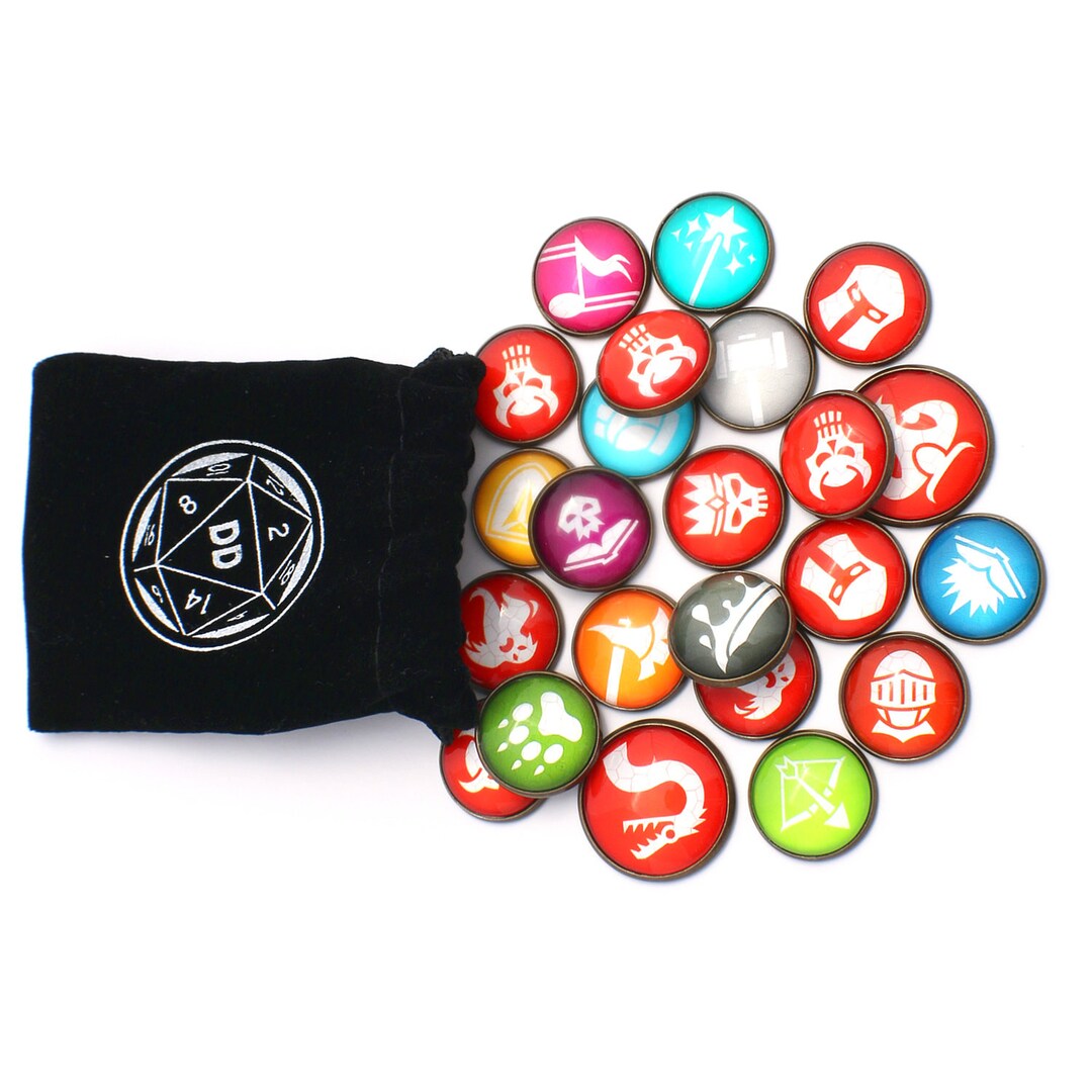 D&D Class and Monster Counters / Tokens for Dungeons and Dragons - Etsy