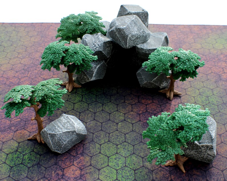 D&D Hex Grid Battle Mat and Tokens for Dungeons and Dragons - Etsy