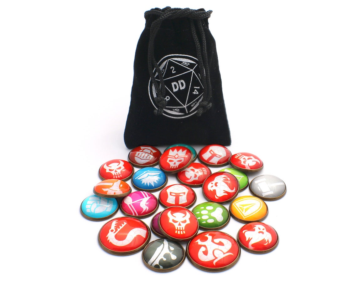 D&D Class and Monster Counters / Tokens for Dungeons and | Etsy