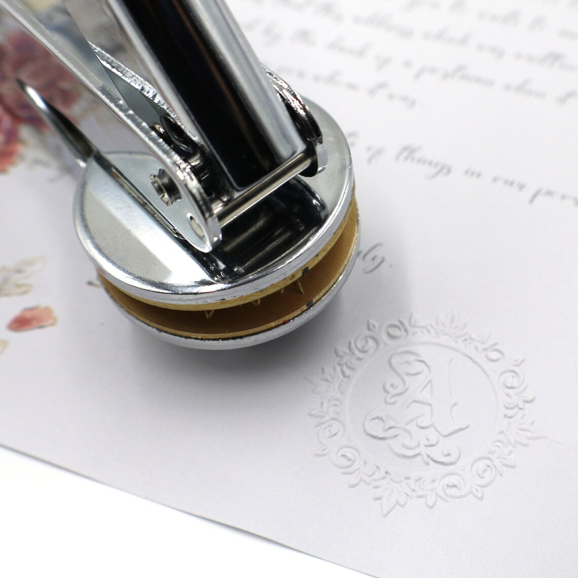 Paper Emboss Stamp Set - Alphabet Seals and Labels - Etsy