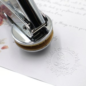 Paper Emboss Stamp Set - Alphabet Seals and Labels - Etsy