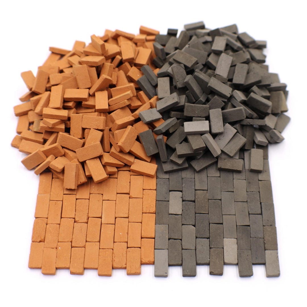 Miniature Clay Bricks for Micro Landscapes and Scenery - 1/35 Scale - Etsy