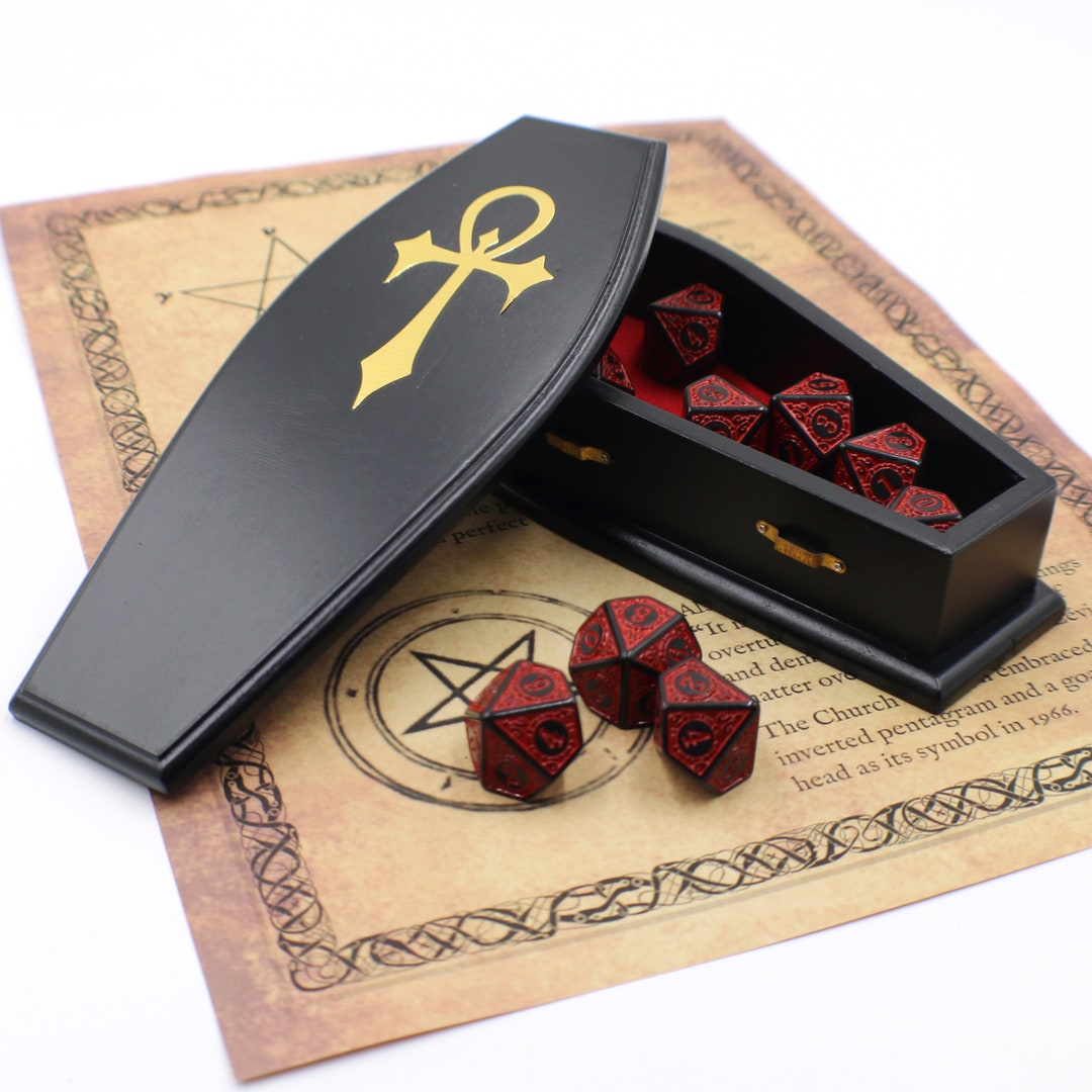 Vampire Coffin Dice Box for Role Playing Games (includes Dice) - Etsy