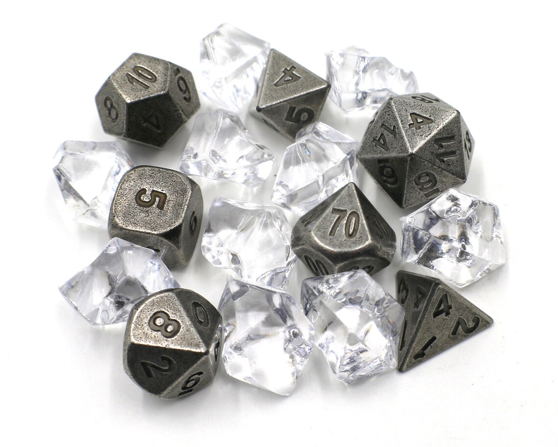 Gothic Dice Box with Metal D20 Set for Dungeons and Dragons | Etsy